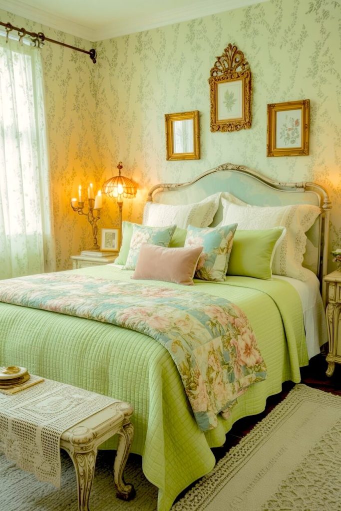 91+ Green Grandmacore Bedroom Ideas You’ll Wish You Tried Sooner - Effortless She