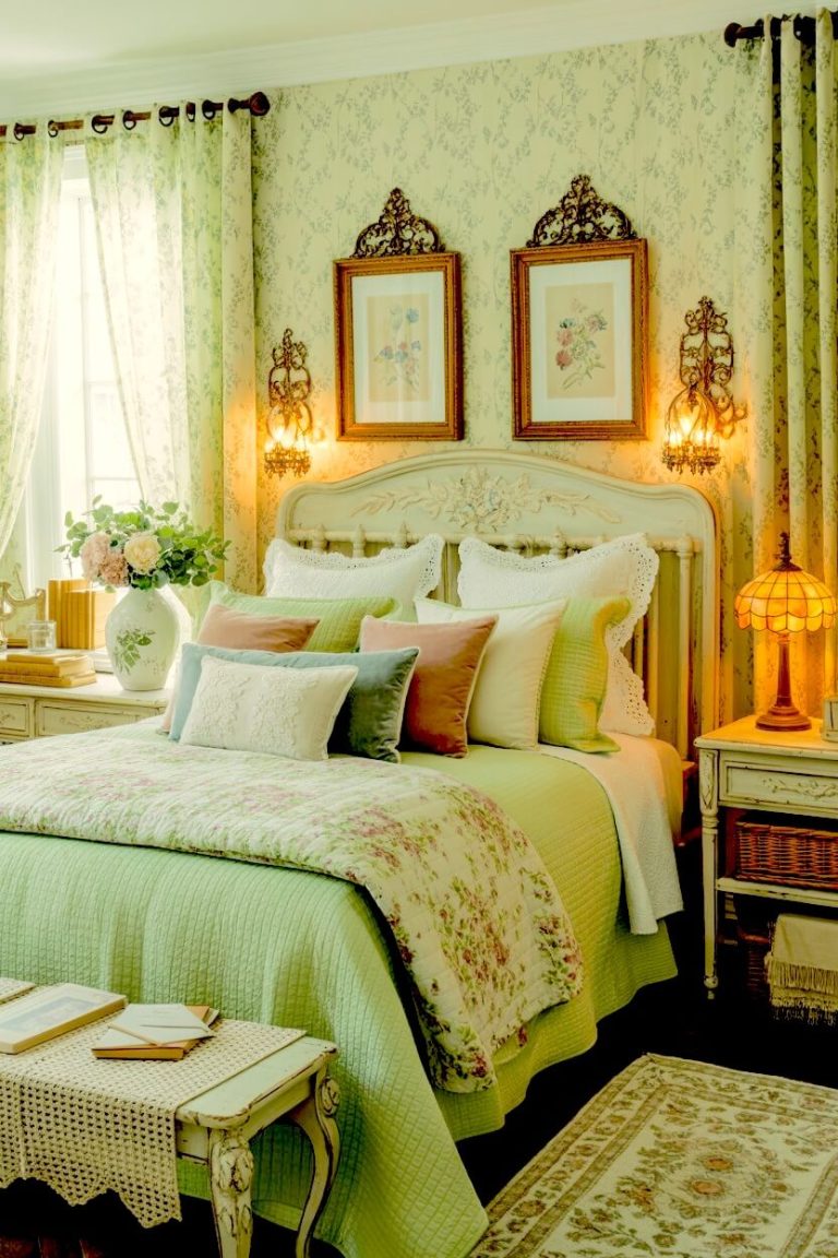 91+ Green Grandmacore Bedroom Ideas You’ll Wish You Tried Sooner - Effortless She
